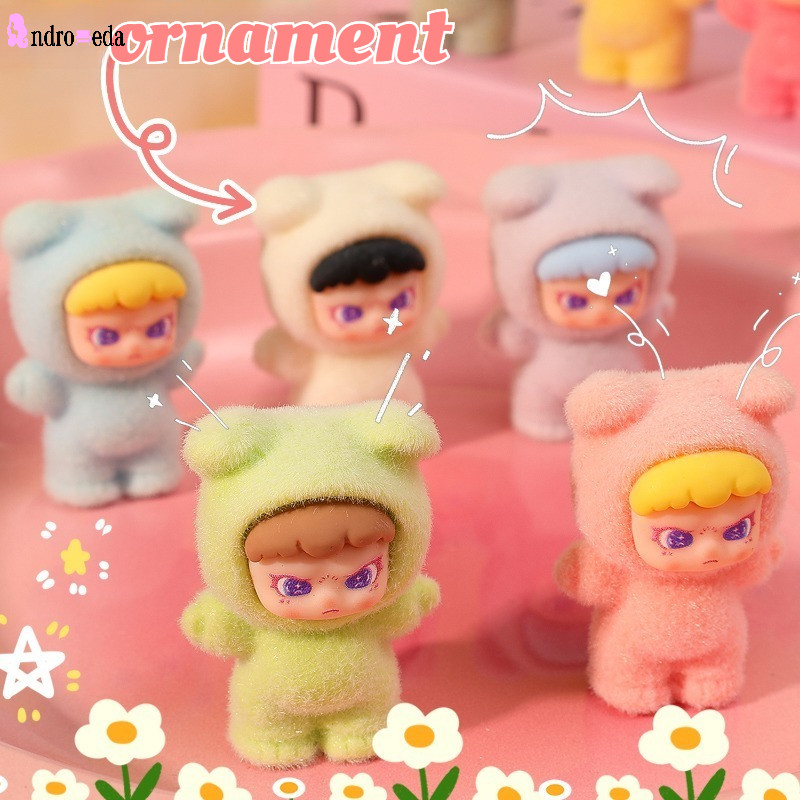 Mini Girl Plush Model Cartoon Flocking Dora Doll Figurine DIY Cute ...