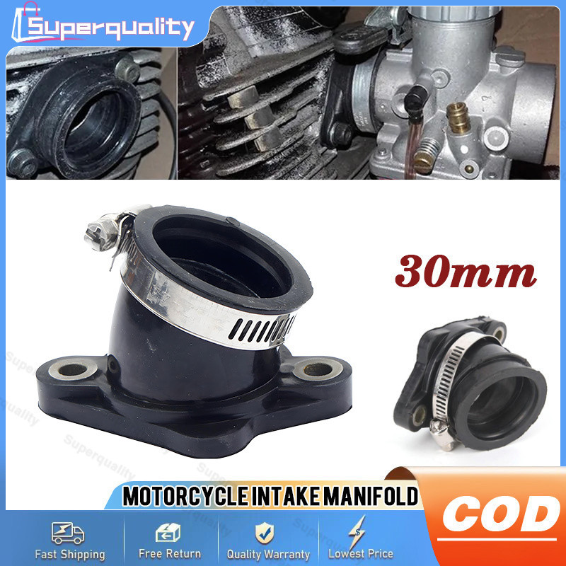 30MM Dirt Pit Bike Carb Ruer Manifold Adapter Intake Pipe Accessory ...