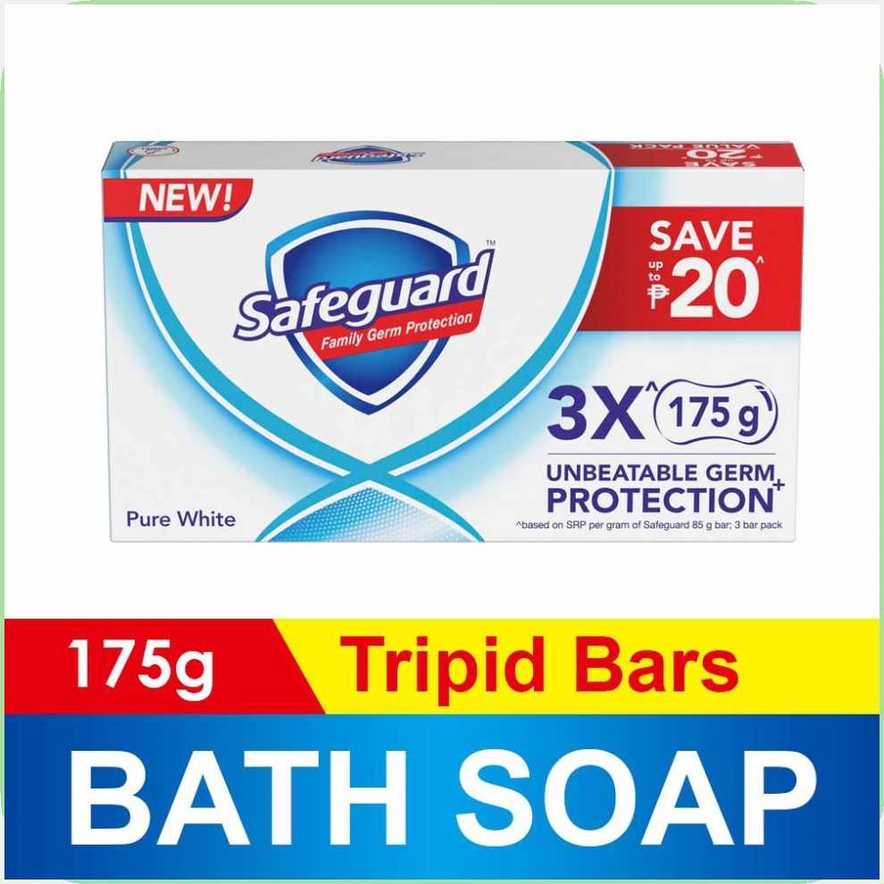 Safeguard@w=Bar)V^Soap$hX/Pure$Ev/White$b.3Pid#e.175g | Shopee Philippines