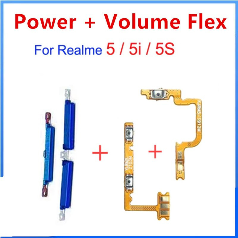 For Oppo Realme 5 5i 5S Switch On Off Power Button Flex And Volume Up ...