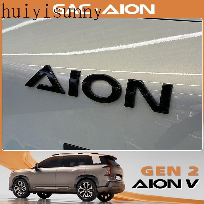 HYS Gac AION V ev / gen2 SUV Modified Black Car Logo AION Letter Car ...