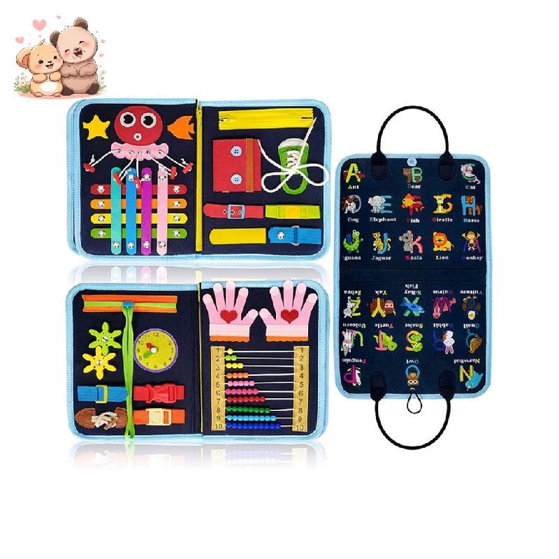 Toddler Busy Board Toddler Sensory Board Busy Book, Toddler Travel Toys ...