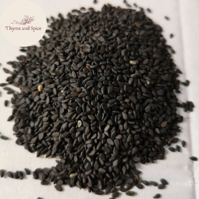 [POUCH] THYME AND SPICE Black Sesame Seeds 50G 100G 250G - Oil Seeds️ ...