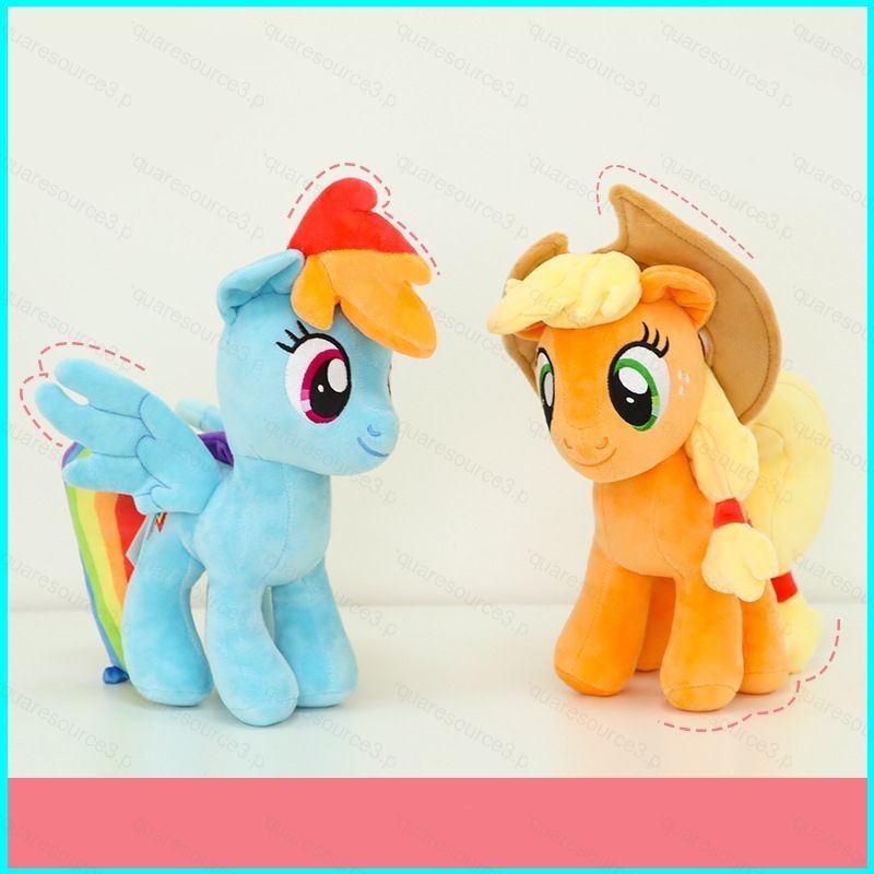 squ3 Cute My Little Pony Rainbow Dash Applejack plush doll gift for ...