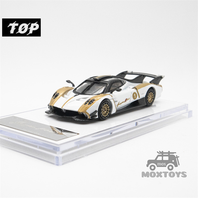 Top Models 1:64 huayra R evo #1 Pearl White Diecast Model Car | Shopee ...