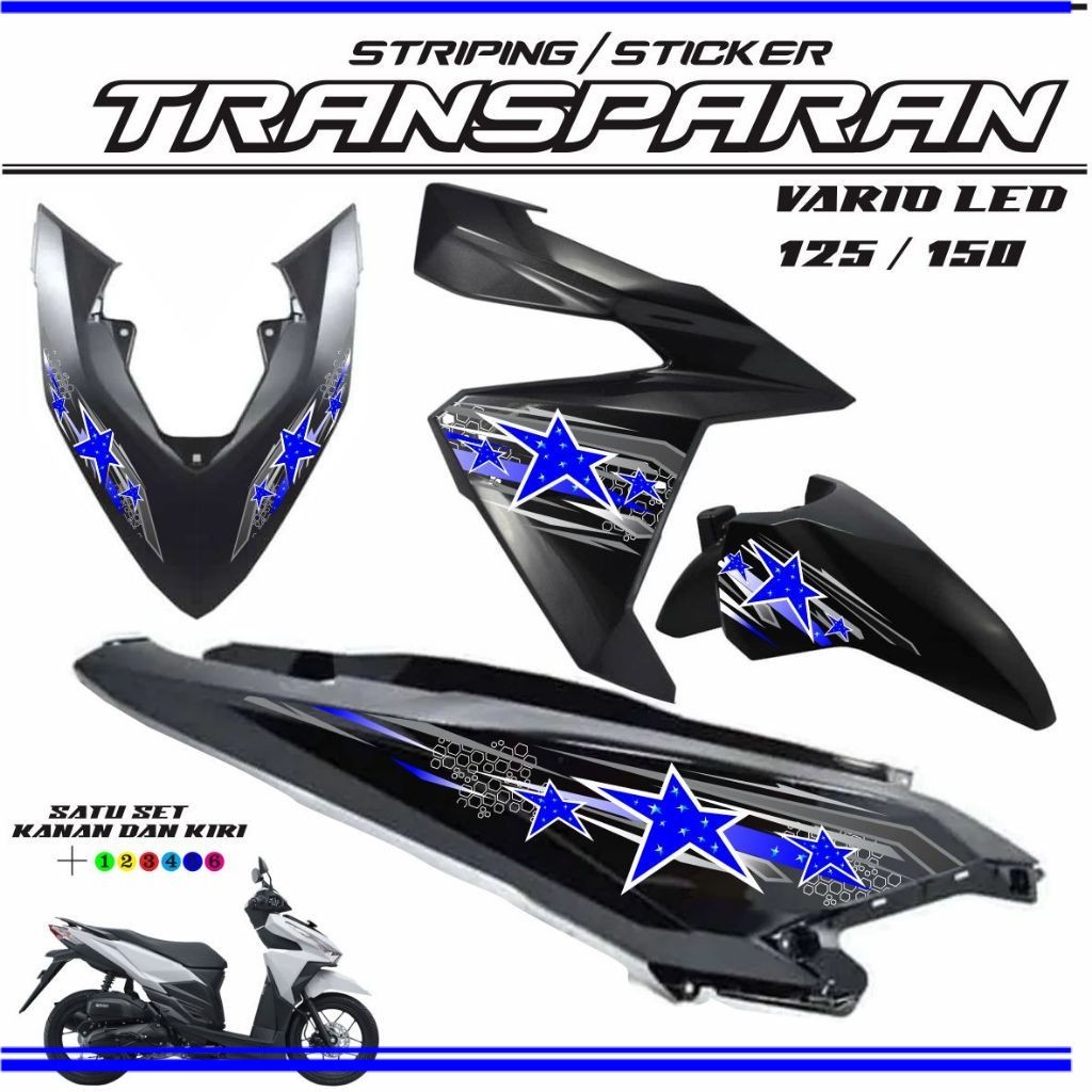 Transparent Star Sticker Uv Vario Led Old 125-150 Simple Elegant ...