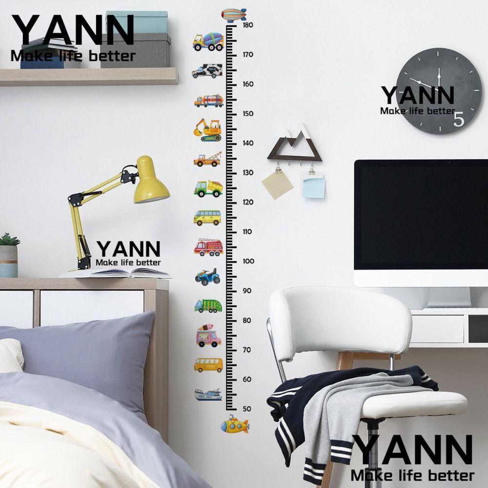 YANN1 Height Measuring Ruler Stickers, Cartoon Removable Height Sticker ...