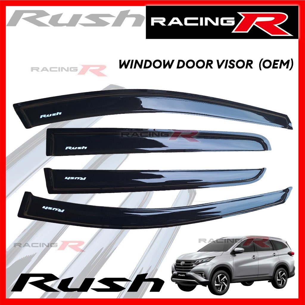 Toyota Rush 2018 to 2025 [ OEM / INJECTION ] Window Door Rain Visor ...