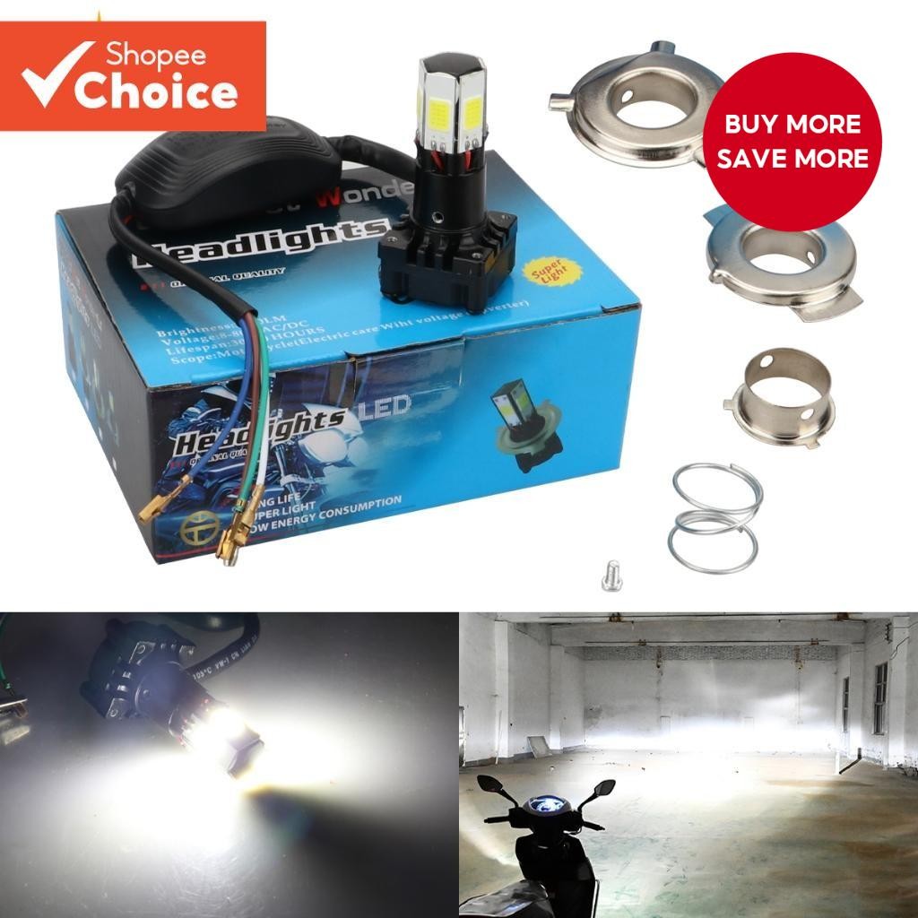 1pcs motorcycle headlight fog light T19 P15D H4 BA20D Side light Design Hi/Lo beam COB LED ...