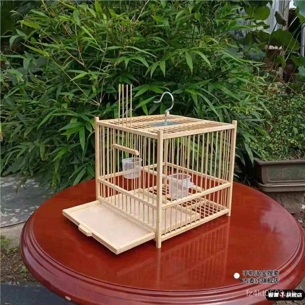 Grasshopper with Handmade Manure Tray Bamboo Cricket Cage Large Space ...