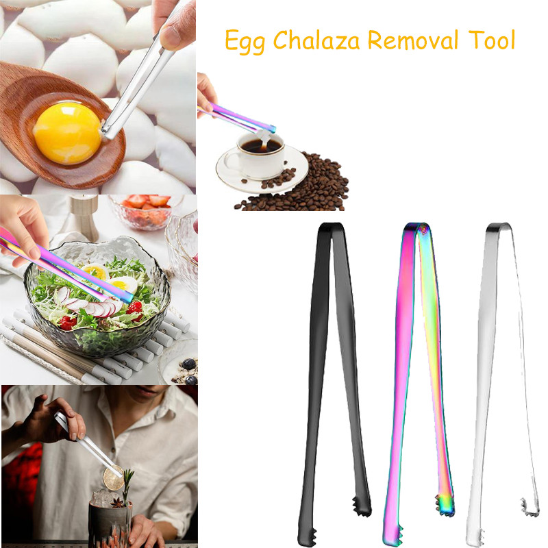 Egg Chalaza Removal Tongs Eggshell Fragment Remover Stainless Steel Egg ...