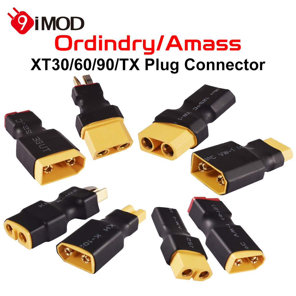9IMOD 2/4PCS Plug XT60 XT30 XT90 T-plug Male Female Connector Adapters Single Level | Shopee ...