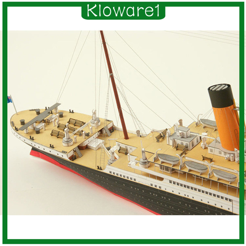 [Kloware1] 1/400 British Titanic Ship DIY Puzzle Assemble Paper Model ...