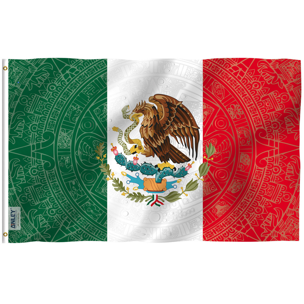 Anley 3x5 Ft Mexico Flag - Indepedence Day Aztecs Mexican MX Cinco de ...