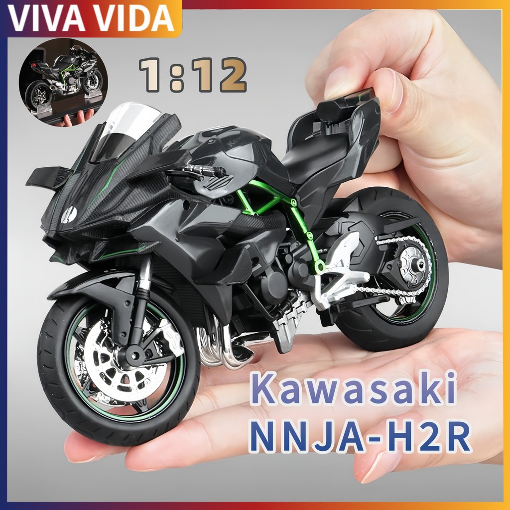 Viva Kawasaki Ninja H2R 1:18/1:12 YAMAHA Classic Motorcycle Model ...