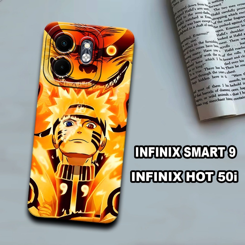 S46-softcase procamera for infinix SMART 9 - infinix HOT 50i - flexible rubber material-Naruto ...