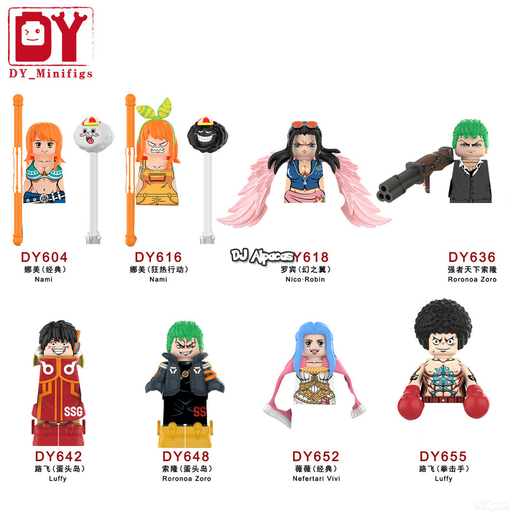 One Piece Building Blocks Nami Figures Zoro Toy Luffy Minifigures ...