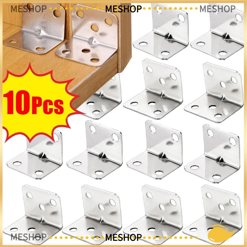 ME 10Pcs Corner Brackets, Furniture Cabinet Partition Home Connector ...