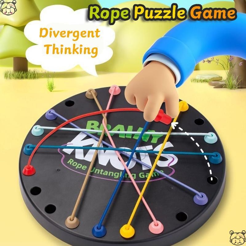 Rope Puzzle Game Colorful Twisted Tangler Rope Sorting Puzzle Game Rope Knots Untangle Stack ...
