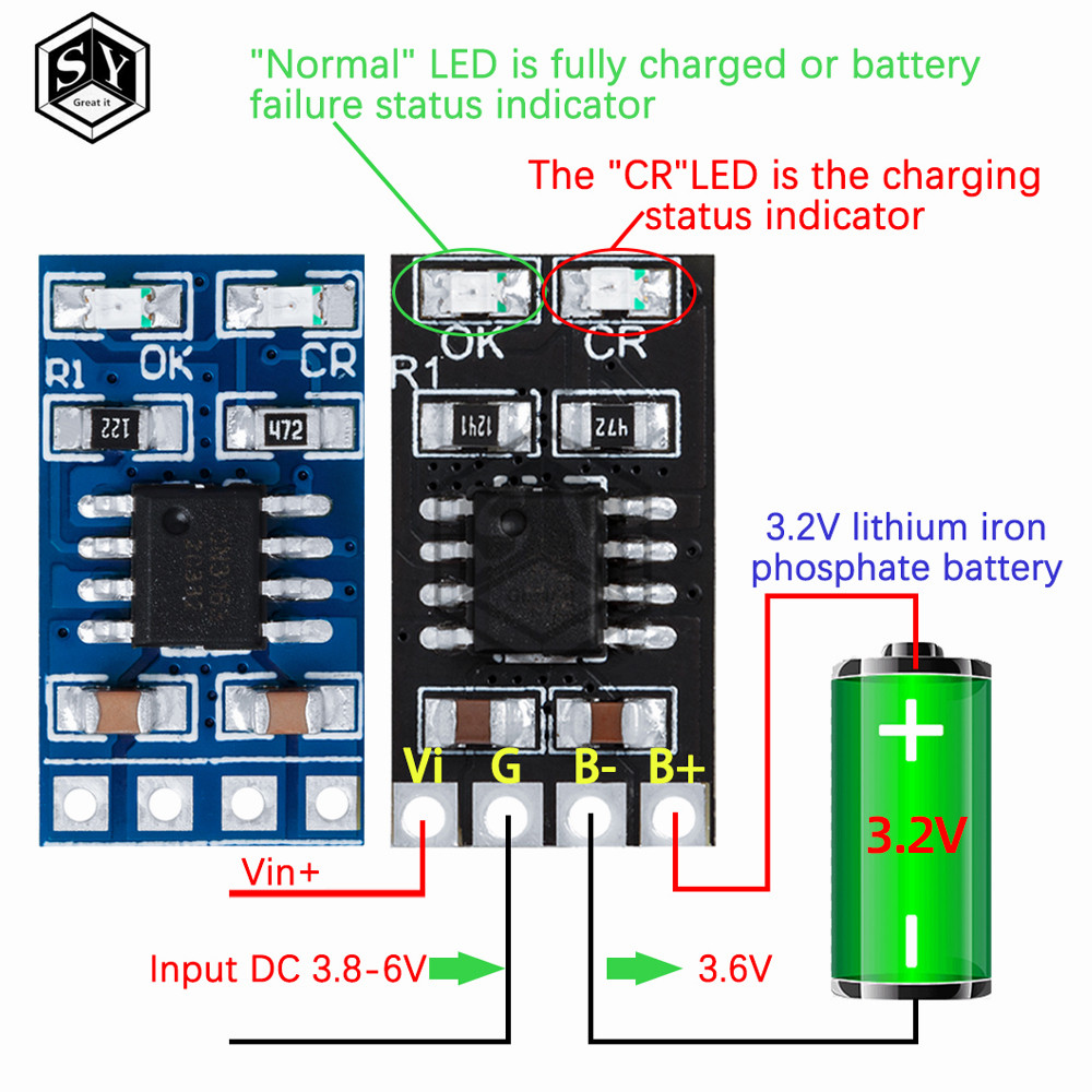 MPPT Solar Charge Controller 1A 3.2v 3.7V 18650 LiPo Li-ion Lithium ...