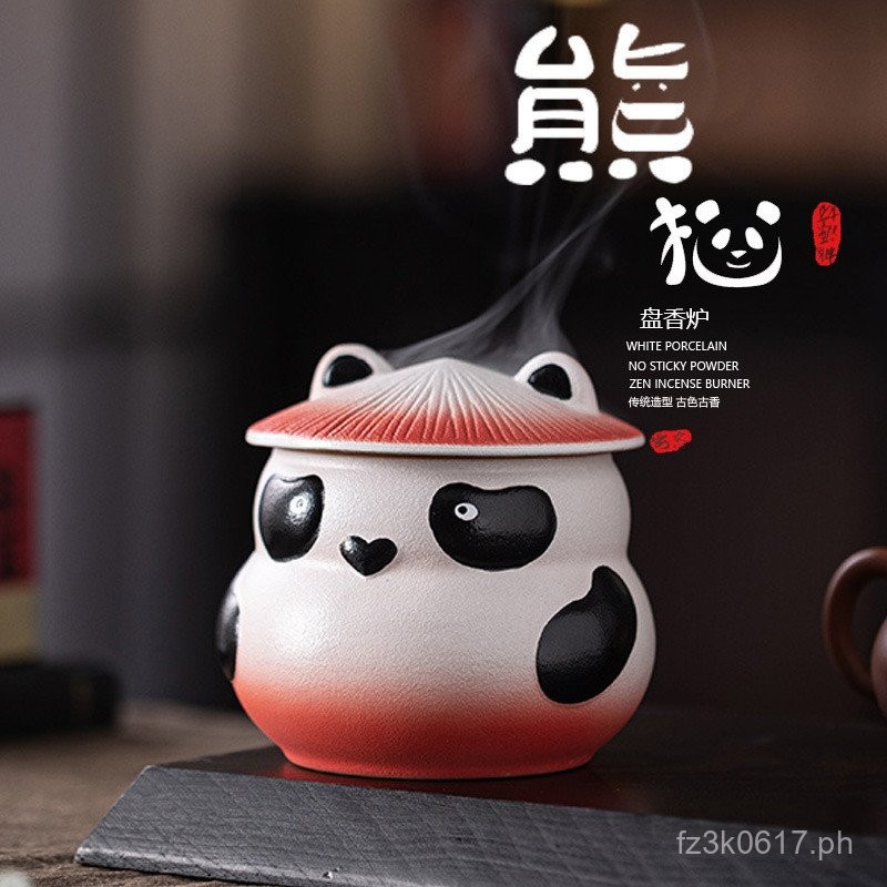 Indoor Sandalwood Panda Incense Holder Home Use Incense Burner Agarwood ...