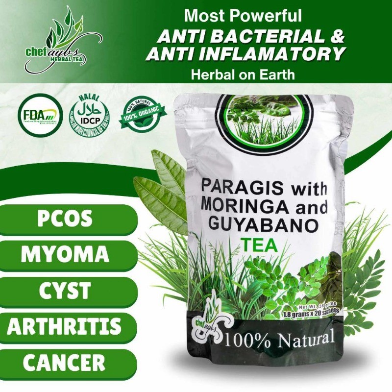 2pcs Chef Ayb's Power Bundle|| Paragis with Moringa and Guyabano Tea ...