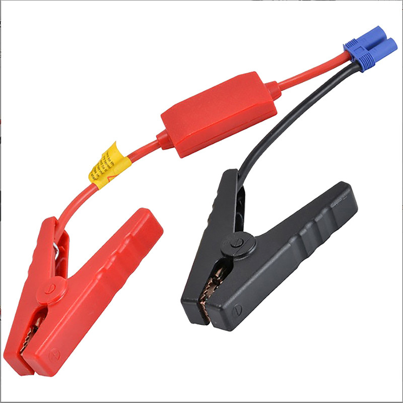 XOITR Emergency Battery Jump Cable Clamps With EC5 Plug Connector 12V Starting Device Jump ...