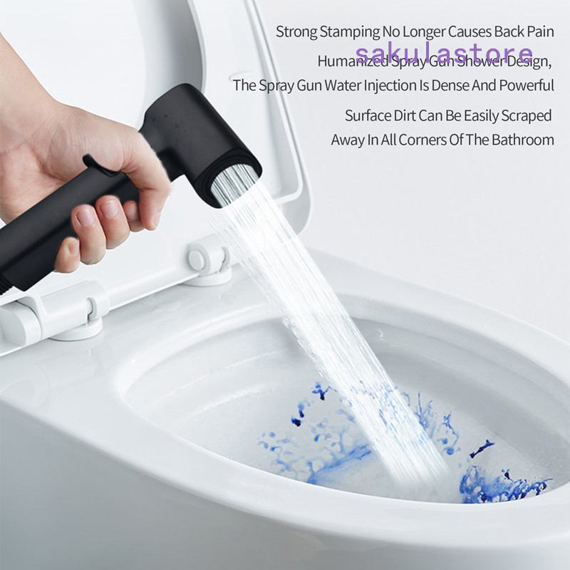 SKL Black Toilet Handheld Bidet Sprayer Bathroom Hand Held Only Bidet ...