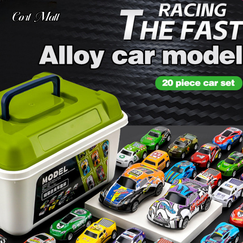 20pcs Iron Toy Car Model Car Toys Mini Metallic Alloy Diecast Metal ...