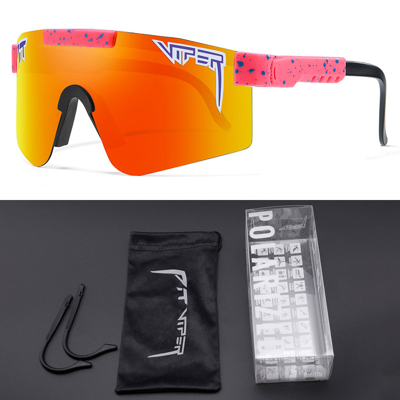 PIT VIPER Cycling Glasses UV400 Polarized Sports Sunglasses Men Bike ...