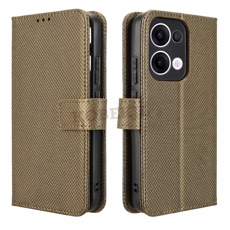 OPPO Reno 13 Pro Reno13 13Pro Case Flip Diamond PU Leather Magnetic ...