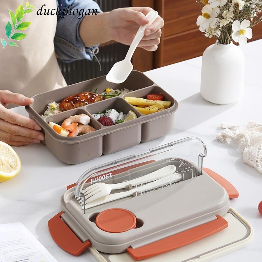 DUCKIHOGAN Bento Lunch Box, Portable Leak-Proof Lunch Container ...