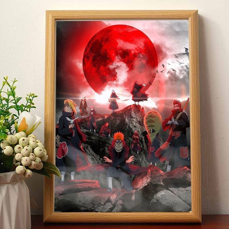 Medium Naruto Anime Same Style Desktop Photo Frame Small Table Wooden ...