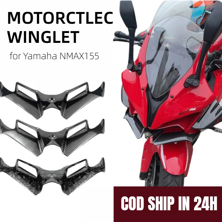 ABS Motorcycle Winglet Aerodynamic Wing Kit Spoiler Suitable for Yamaha ...