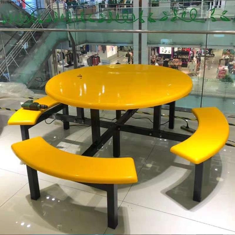 YQOI Conjoined Snack Shop Fast Dining Table New Dining Table Eight ...