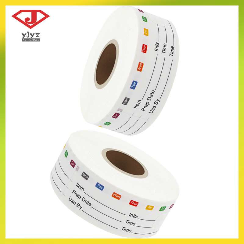 2 Rolls Stickers Date Label Food Container Labels Removable Freezer ...