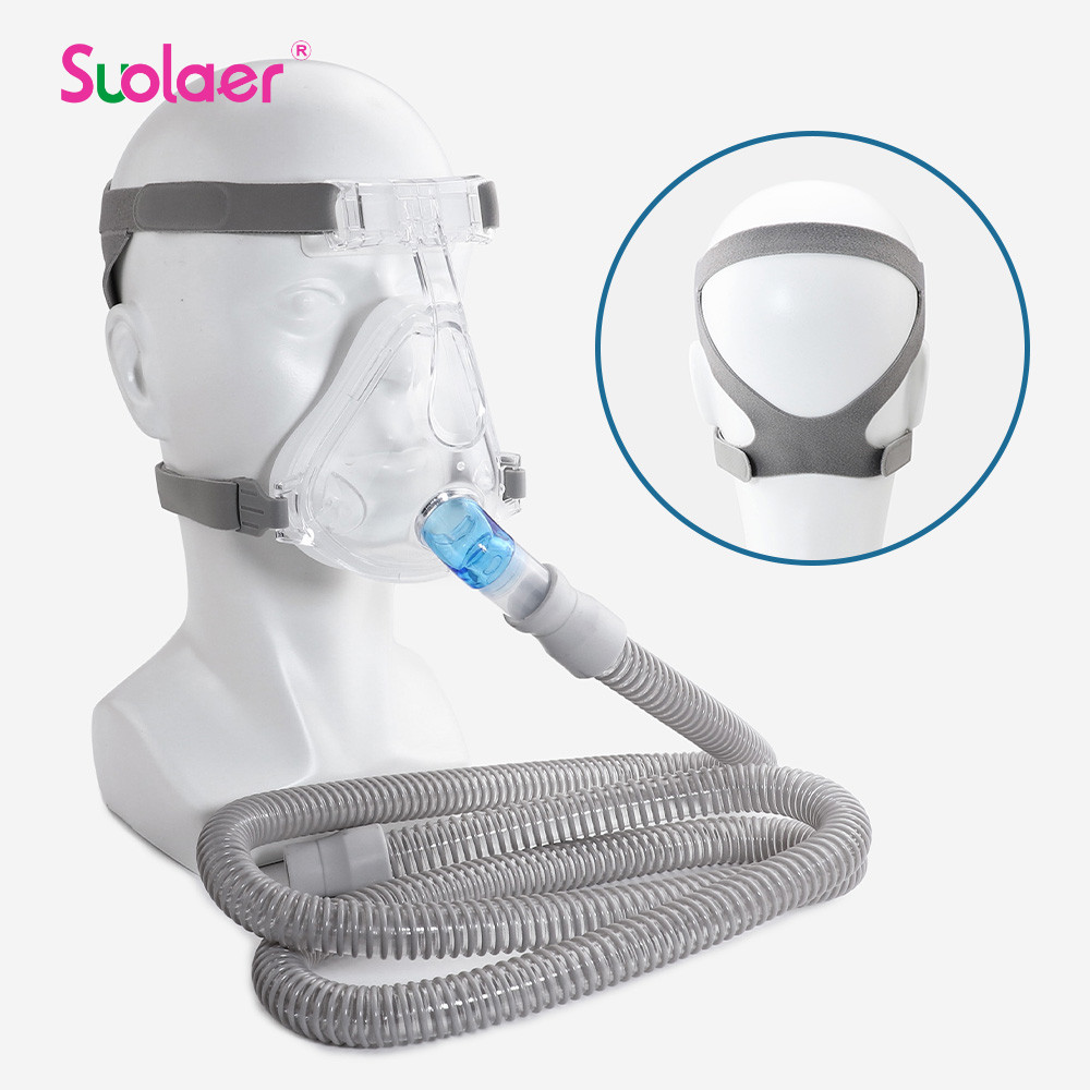 Suolaer CPAP Full Face Mask CPAP L Size Comfort Cover Mask Suitable for ...