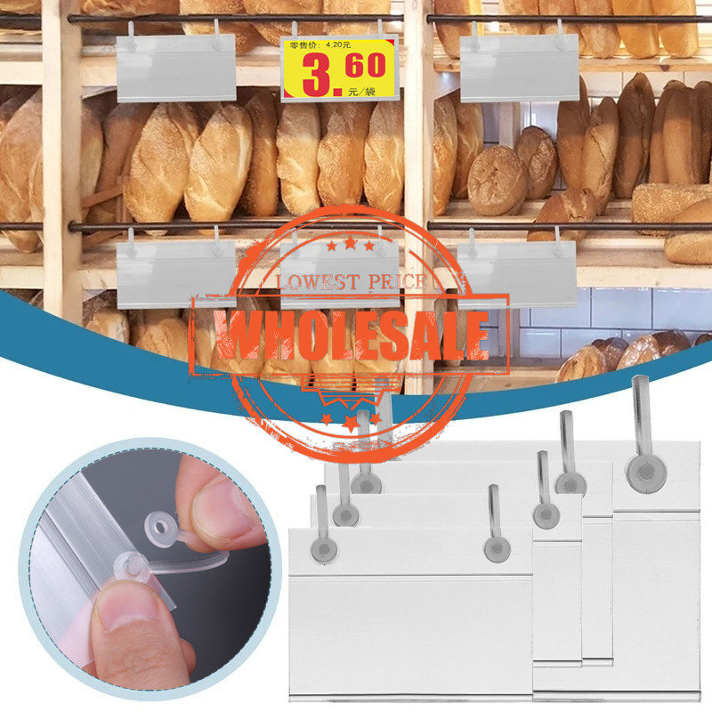 [Wholesale Price] Transparent Market Price Tag Ticket Hanger Clips ...