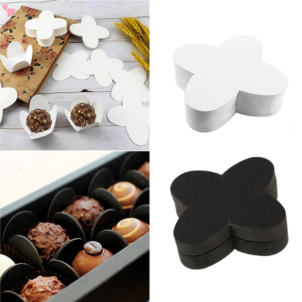 50pcs Chocolate Tray Paper Candy Cups Cake Wrappers Mini Cupcake Liners ...