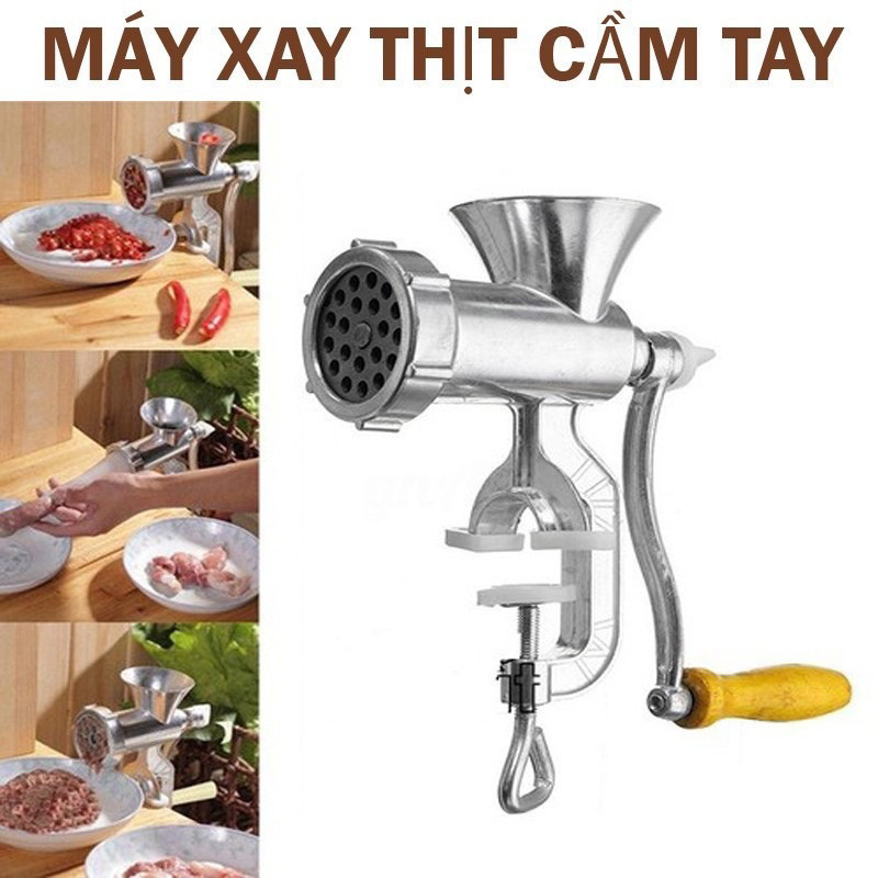 Manual Meat Grinder with Table Clamp Base - Multifunctional Stainless ...