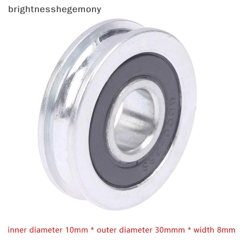 brightnesshegemony 10*30*8mm U-groove Bearing Pulley With Grooved Non ...