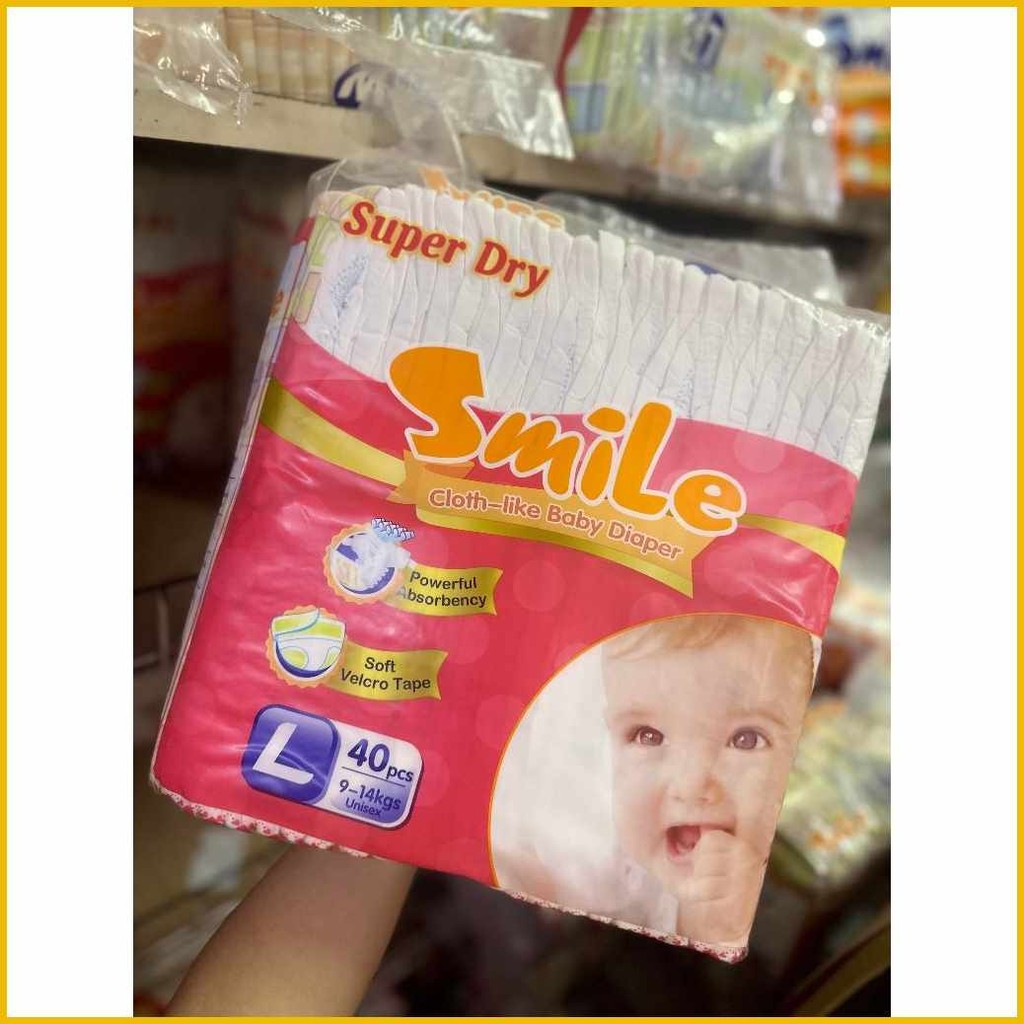 SMILE`V+Baby}kg&Diaper[XU,[40!Ly,pcsTm-LARGE]bg-Superpw-DryW,Cloth-like ...