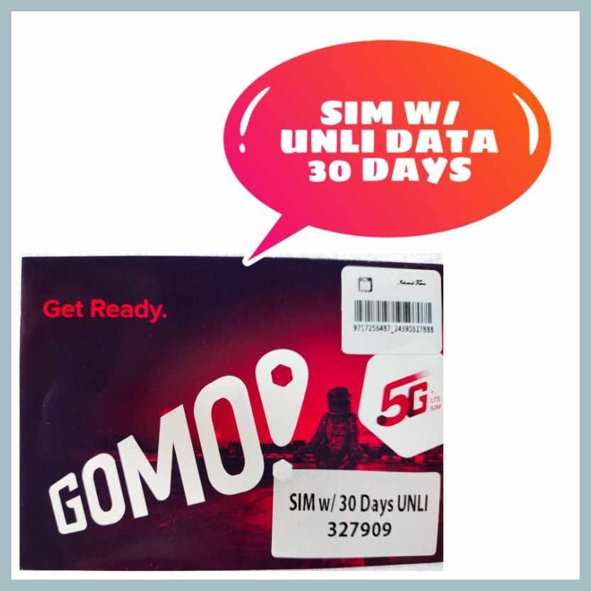GOMO/Cn|SIM)Il;W/@x+30 eb+wF+Q+E+X+DAYS UNLI DATA | Shopee Philippines