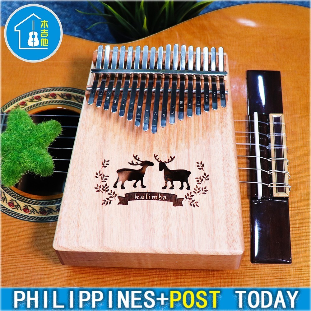 Kalimba 17 Key Thumb Piano Musical Instrument 8 Key Thumb Piano Wood ...
