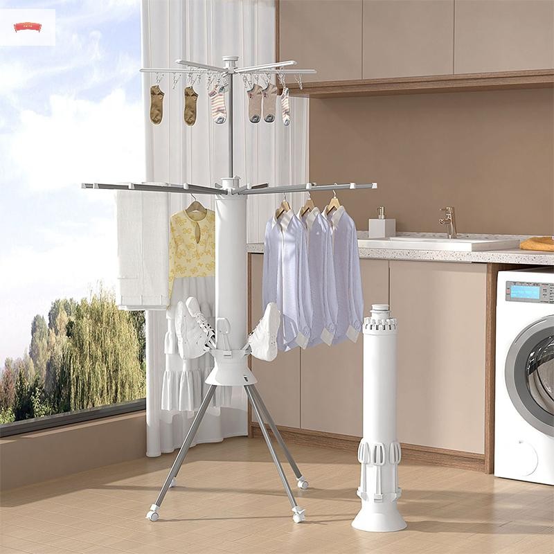YESC Foldable Clothes Drying Rack Octopus Type Floor Standing Balcony ...
