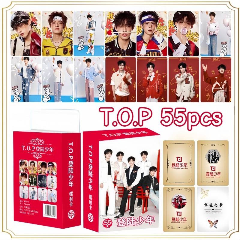 50-55pcs TF Family 3rd T.O.P Hologram Laser Lomo Cards Zhang Zeyu ...