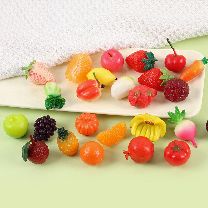 Artificial MINI Fruits Models Simulation PVC Small Vegetable Food Model ...