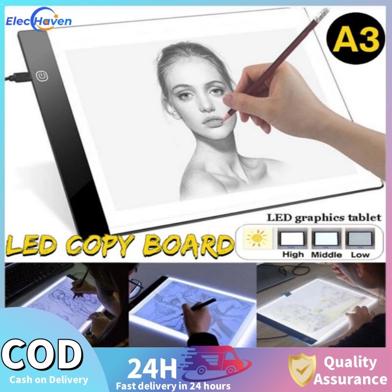 LED Light Drawing Pad Digital Graphic Tablet A3 A4 Stencil Drawing Board Tablet Painting Board ...