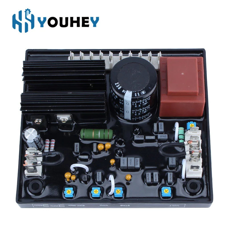 R438 AVR Automatic Voltage Regulator Alternator Stabilizer for Leroy Somer Diesel Generator ...