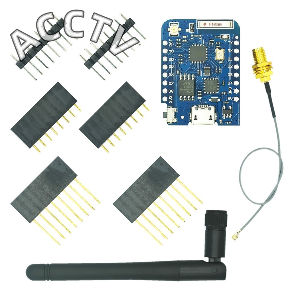 D1 FOR WEMOS Mini Pro 4M 16M Bytes External Antenna Connector NodeMCU ...